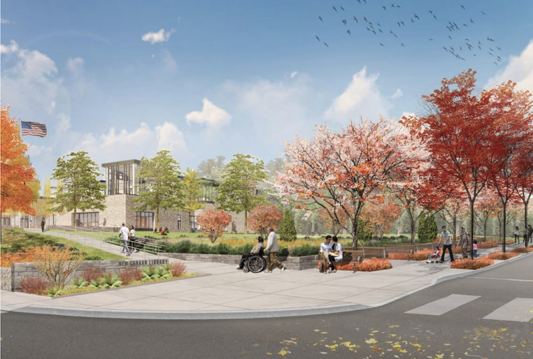 New ’Green’ at the Library About 8 Weeks from Completion | NewCanaanite.com