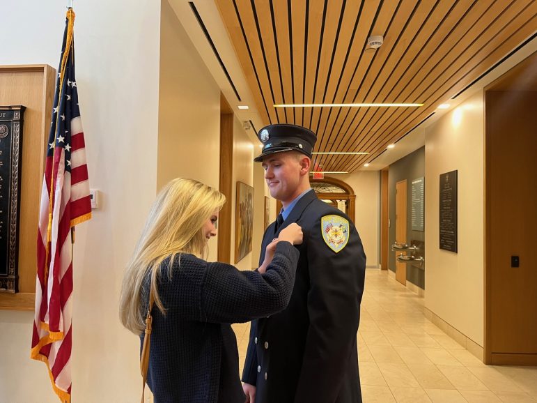 New Canaan Firefighter Harry Russell Sworn In at Town Hall Ceremony ...