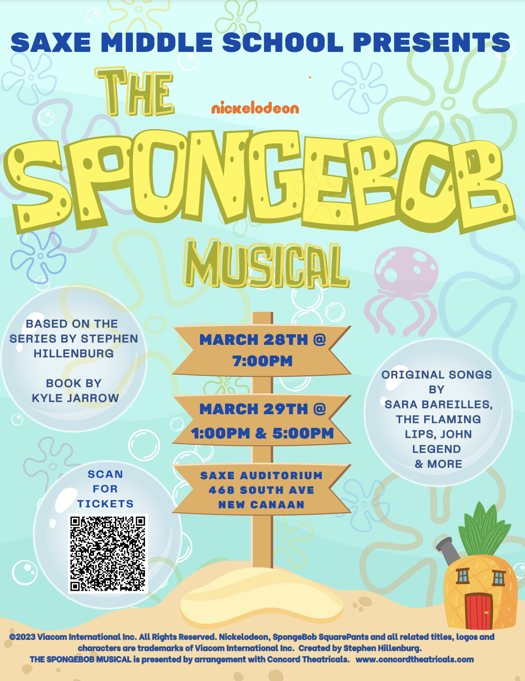 Saxe Middle School Presents ‘The SpongeBob Musical’NewCanaanite.com